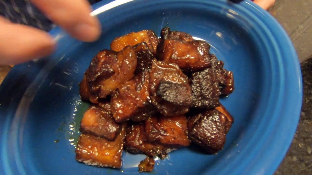 Candied Pork Belly Bites - YouTube