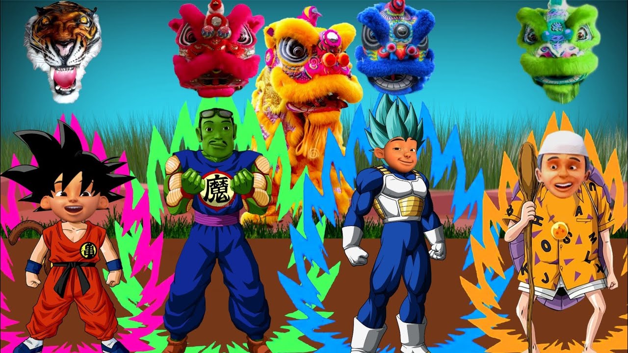 Upin Ipin, Atok Dalang, Mail dan Bang Jarwo versi Dragon Ball Mencari ...