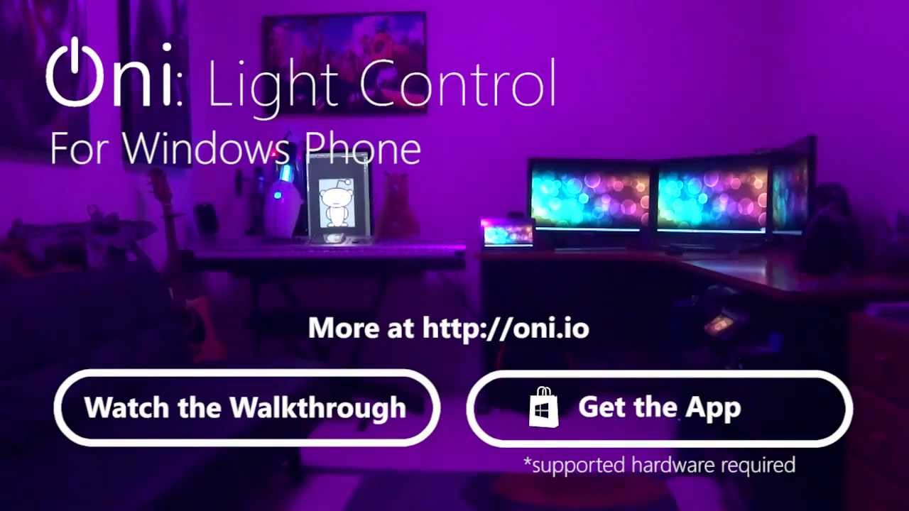 Oni: Light Control - Teaser : Color your lights to match your mood ...