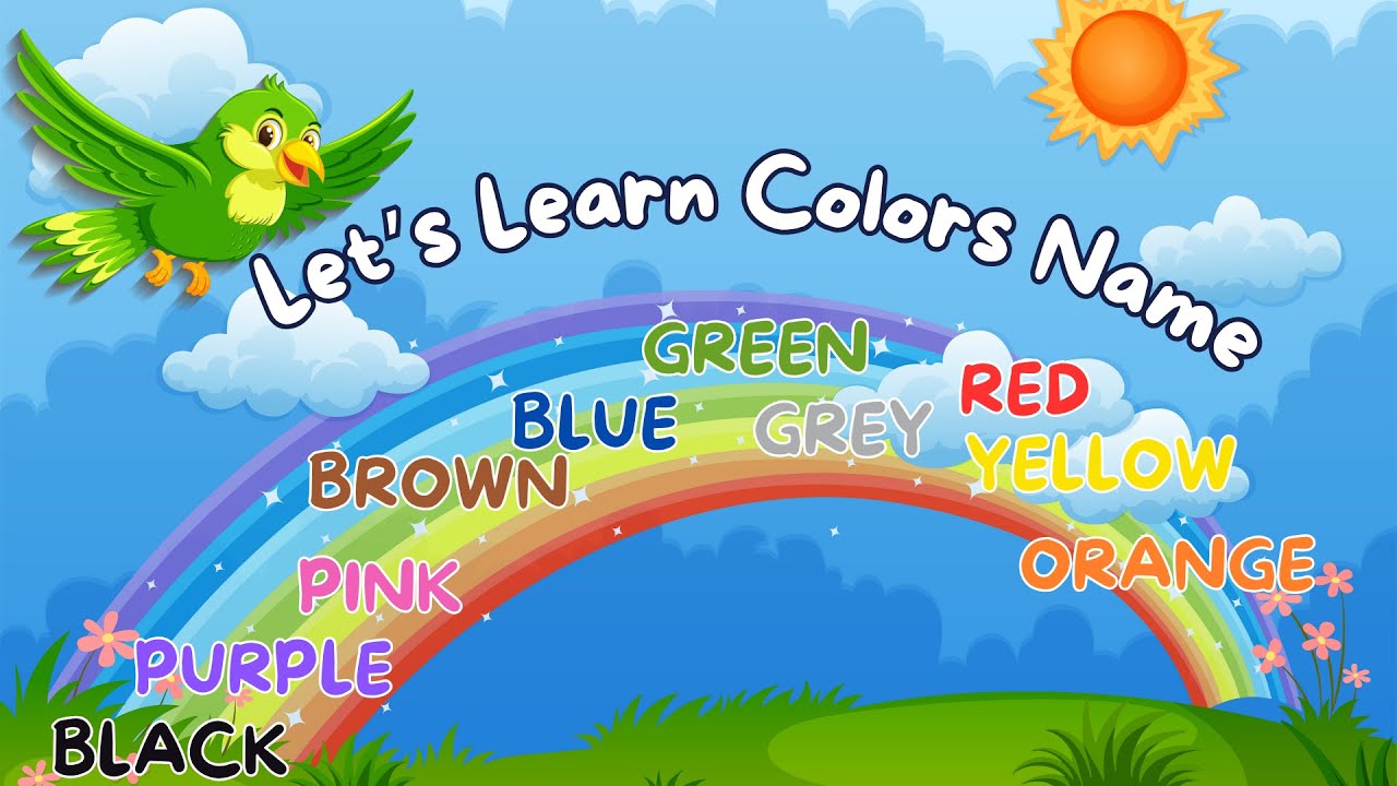 Let’s learn The Colors Name | English language | Best Kids learning ...