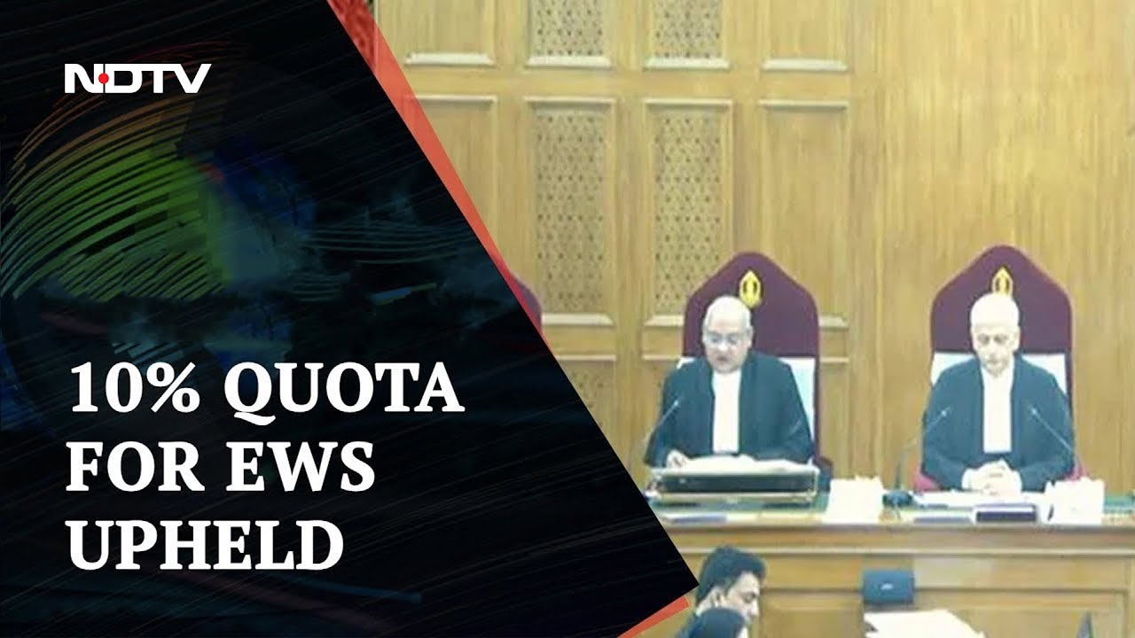 EWS Quota Case | Supreme Court | Quota-For-Poor Verdict - YouTube