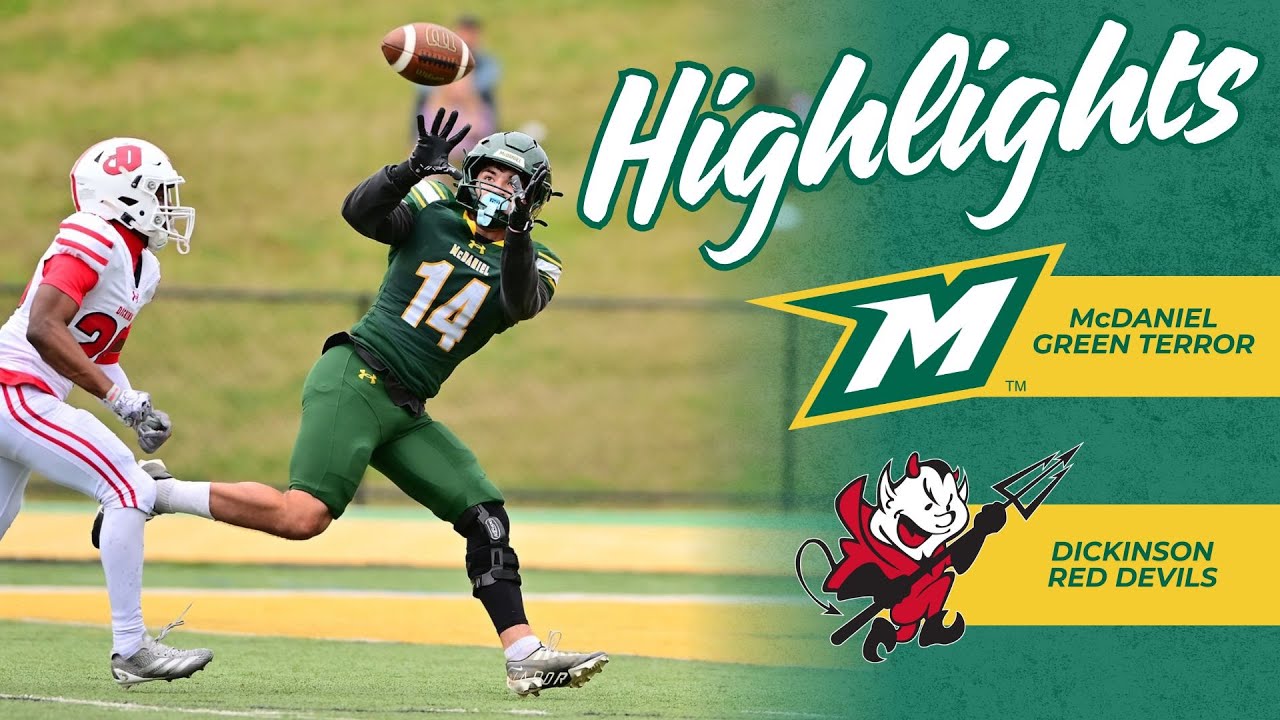 McDaniel Football Highlights | 10-25-25 vs. Dickinson - YouTube
