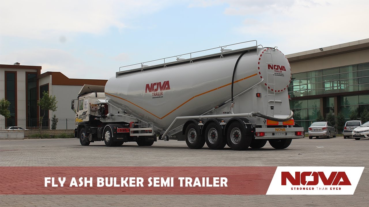 NEW NOVA 55 M3 FLY ASH BULKER SEMI TRAILER - YouTube
