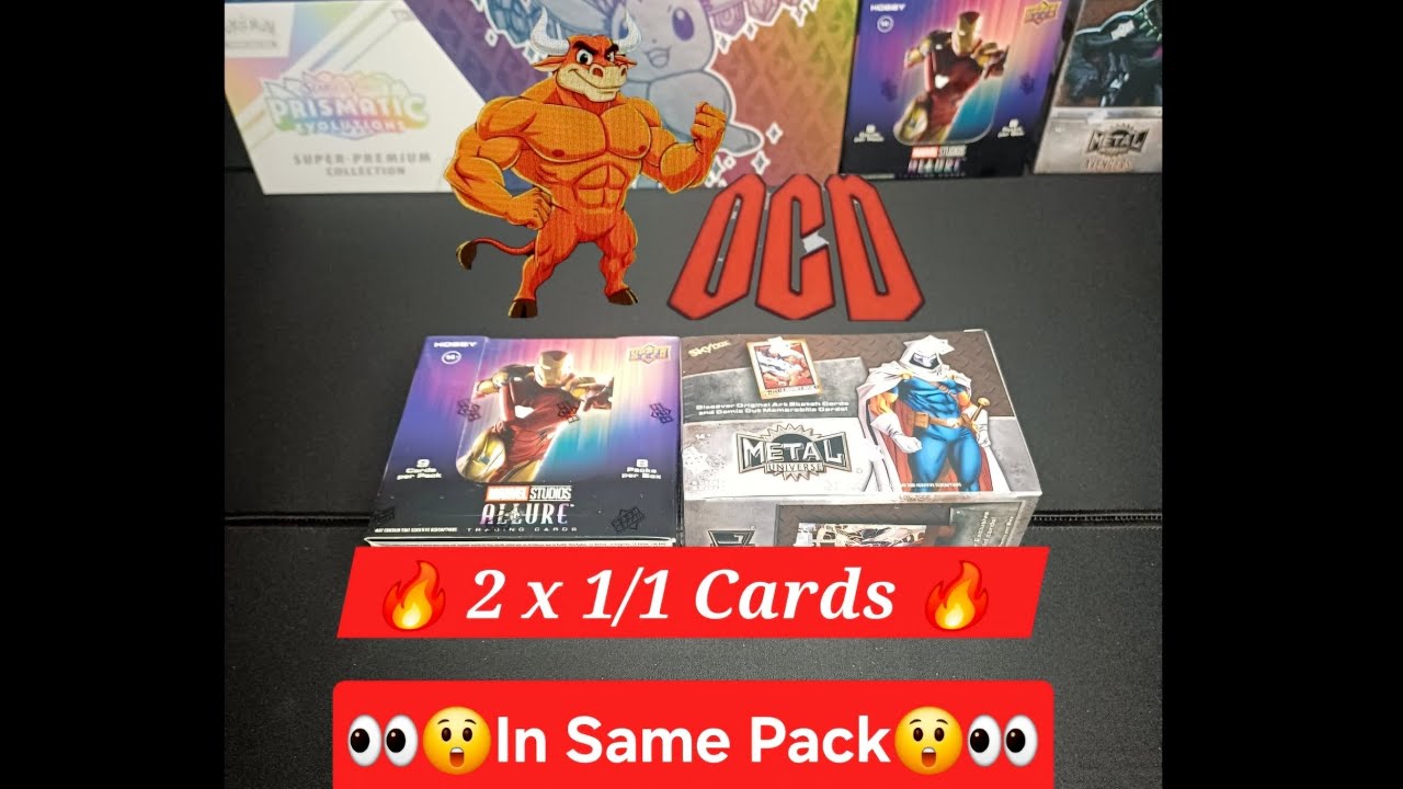 Marvel Mix Opening 👀🔥 2 x 1/1 Cards 😲💎Marvel Allure Hobby Box 🔥 Metal ...