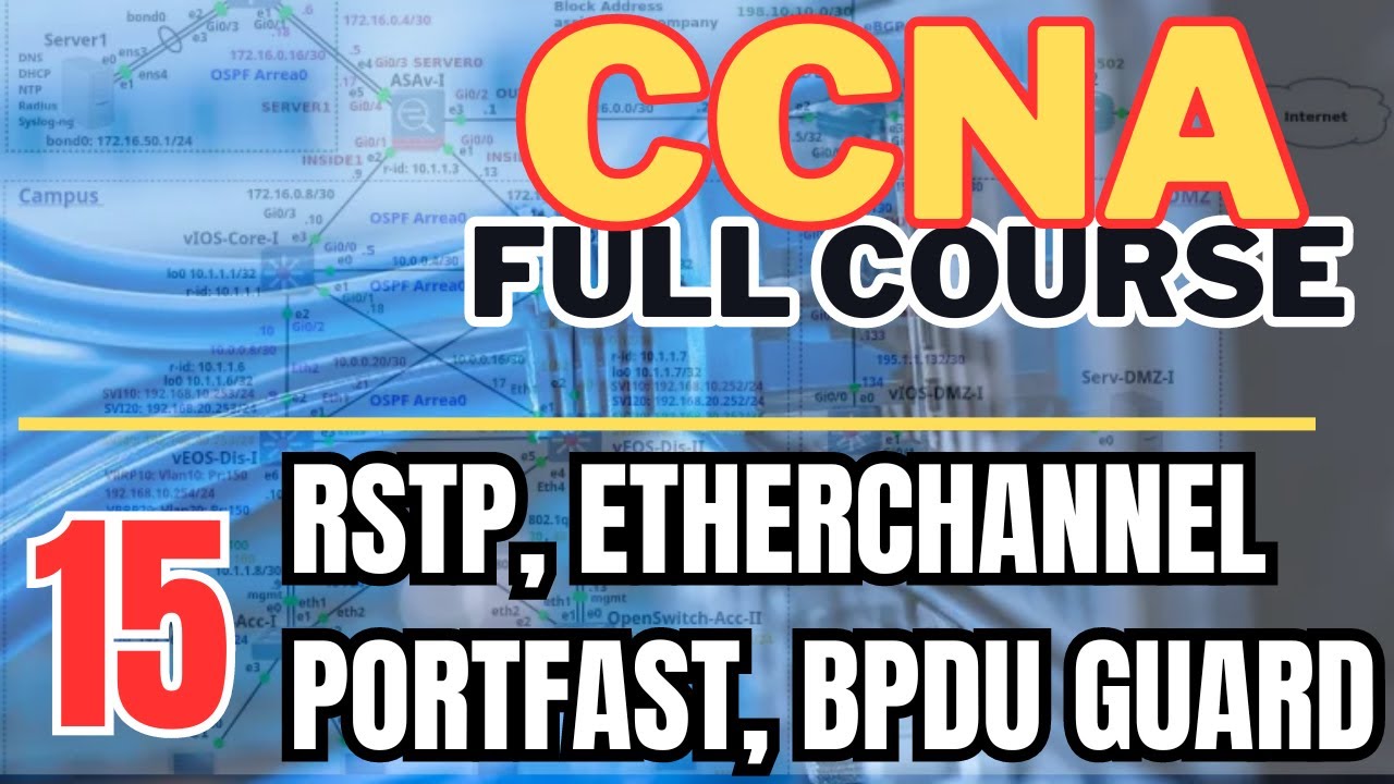 CCNA R&S -015: RSTP, EtherChannel, PortFast & BPDU Guard - YouTube