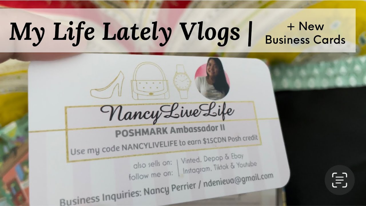 My Life Lately Vlogs | New Business Cards - YouTube
