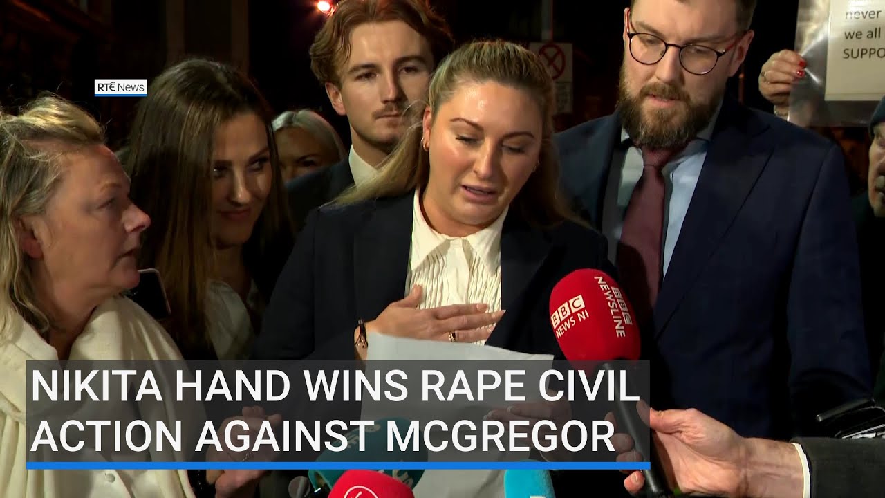 Nikita Hand wins rape civil action against McGregor - YouTube