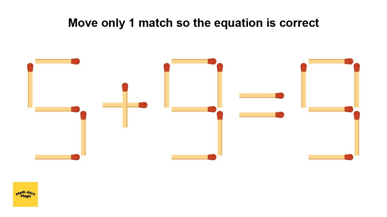 How to solve matchstick problems - YouTube