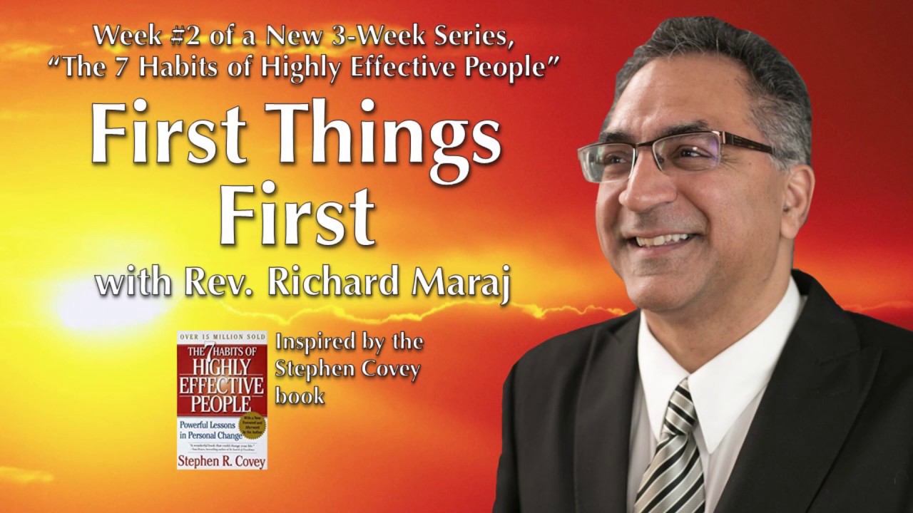 03.22.2020 - "First Things First" with Rev. Richard Maraj - YouTube
