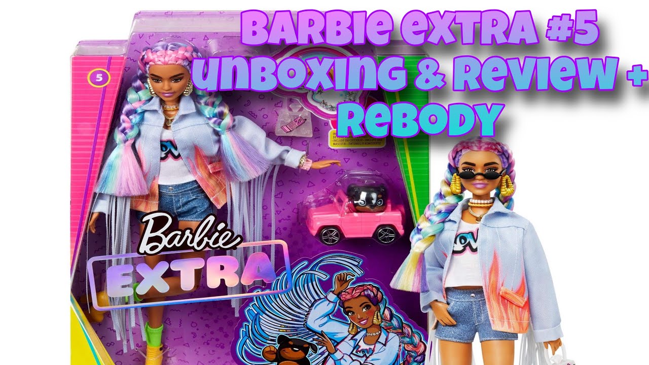 Barbie Extra #5 Unboxing & Review + Rebody #barbie #barbiedoll #toy # ...