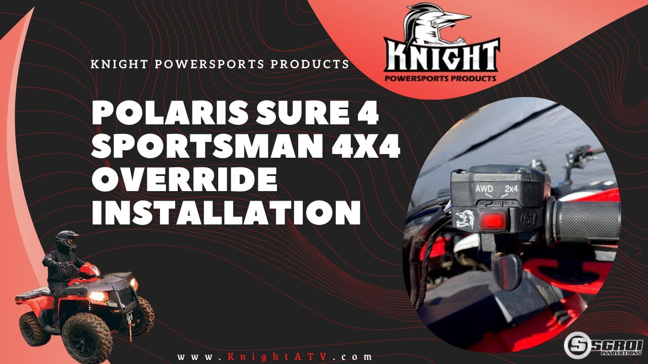 Polaris Sure 4 Sportsman 4x4 Override Kit Installation - YouTube