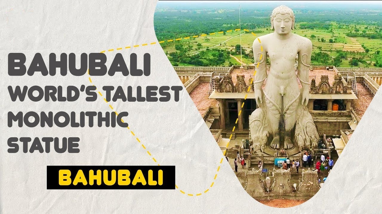 🔥BAHUBALI🔥(shravanabelagola) Monolithic statue 58ft - YouTube