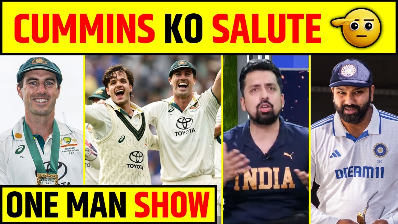 PAT CUMMINS ONE MAN ARMY: ROHIT SHARMA KO DIKHAYI ASLI CAPTAINCY, PAT CUMMINS KO SALUTE ! - YouTube
