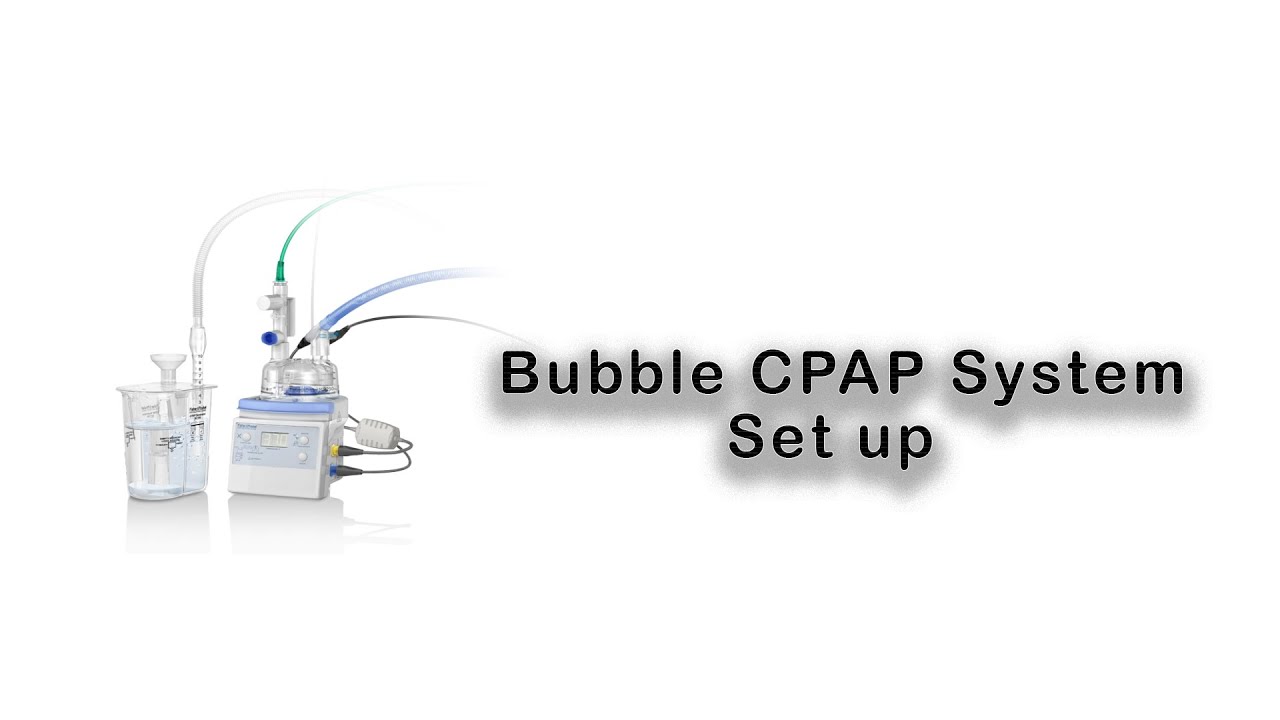 Bubble cpap system set up - YouTube