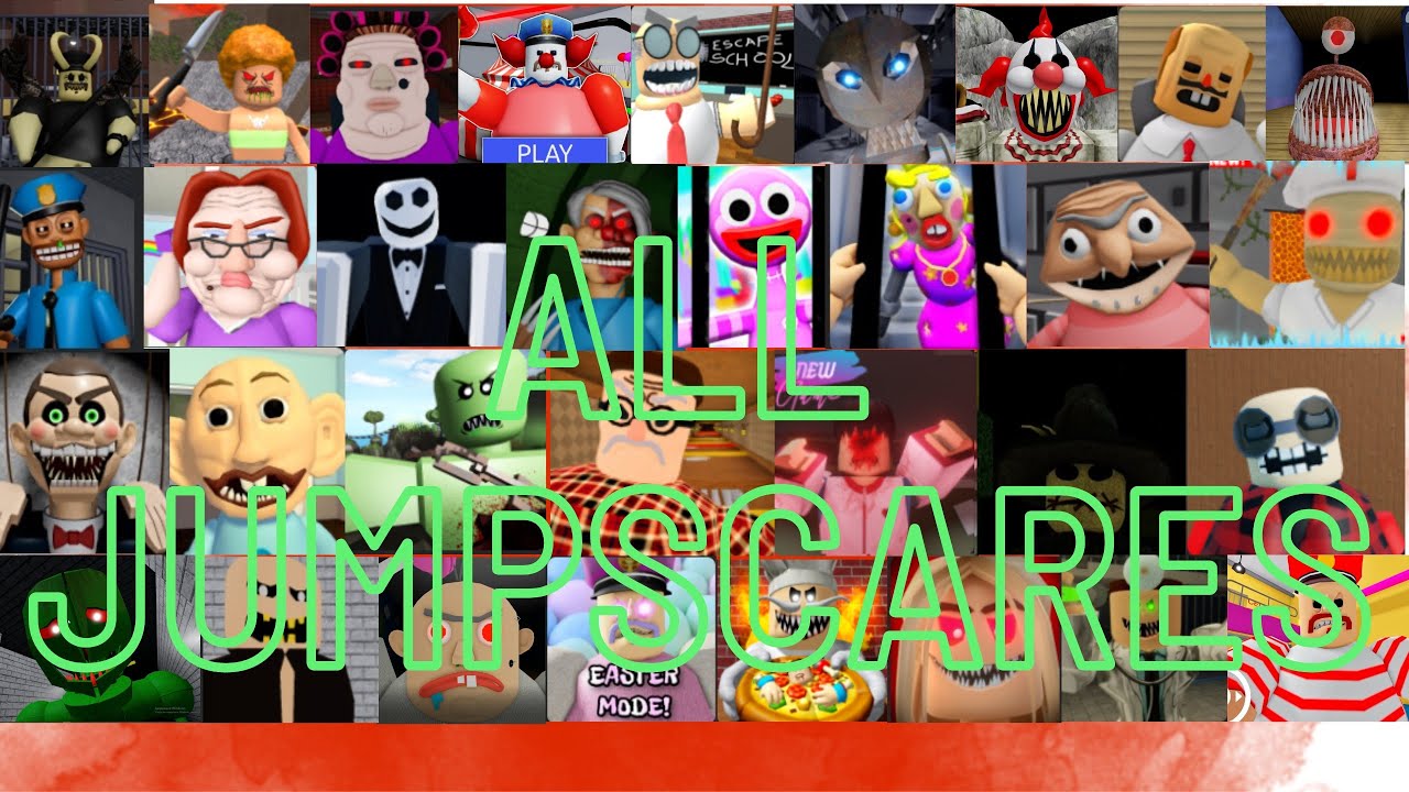 Escape Scary Obby All jumpscares + 50!!! SCARY MOMENTS - YouTube