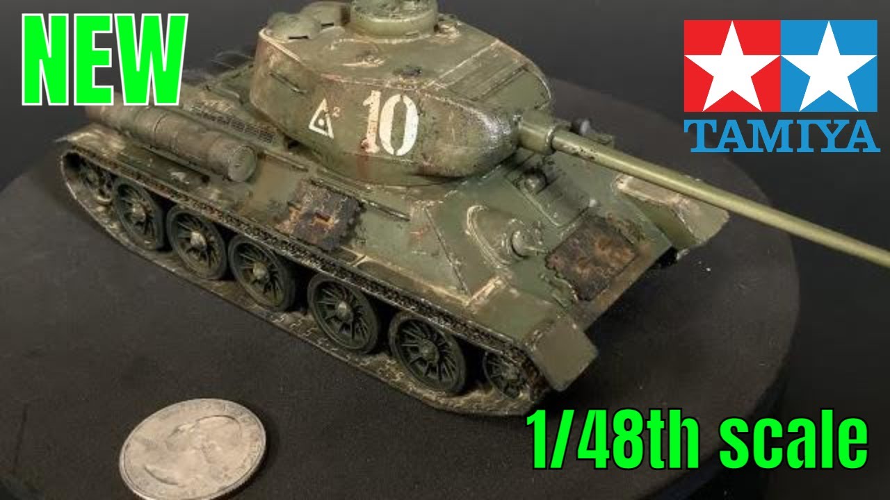 Building the New Tamiya T34-85 (1/48th scale ) - YouTube