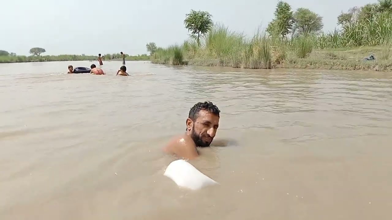 swimming vlog ep 2|| hot swimming in river|| village swimming vlog|| bathing swimming|| fresh ...