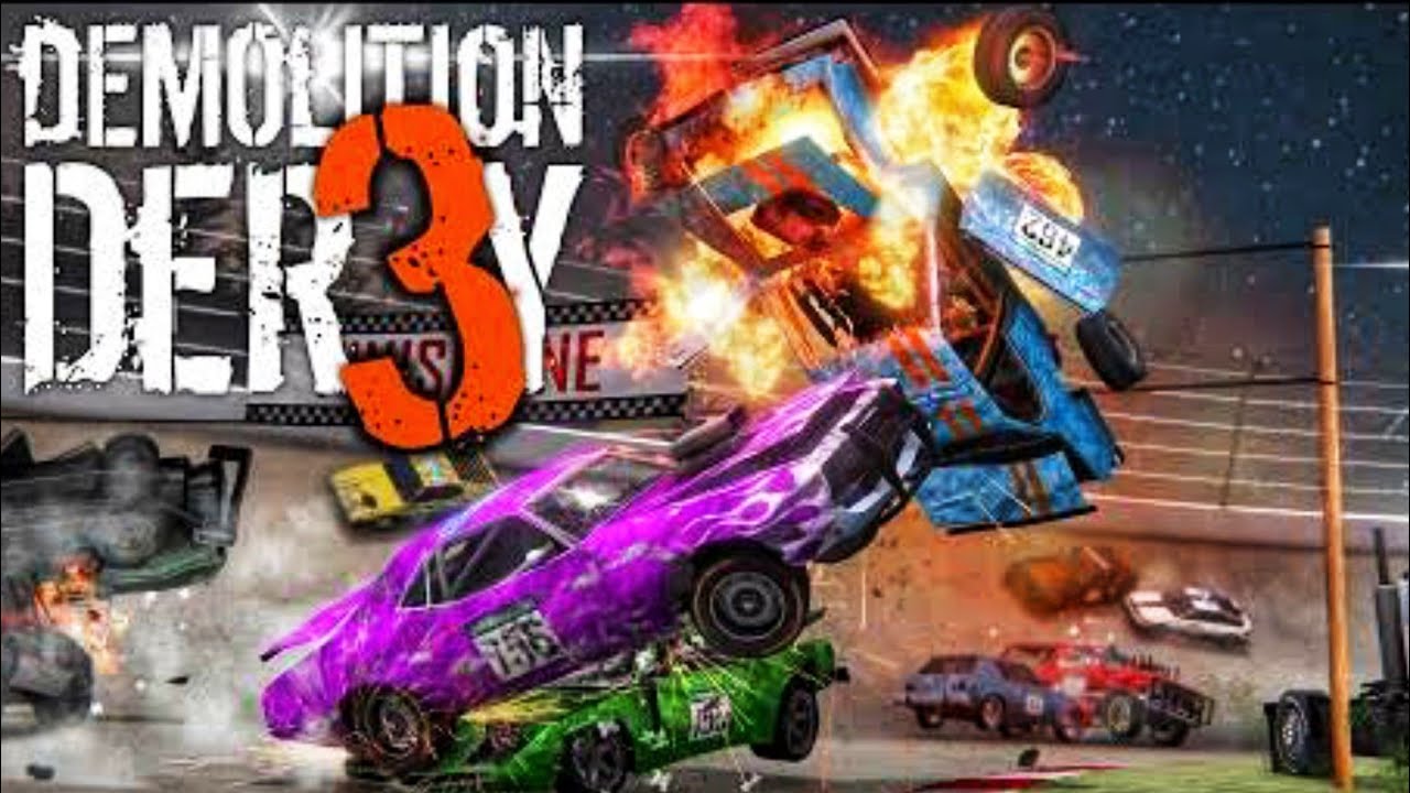 Demolition Derby 3 Hard Hits - YouTube