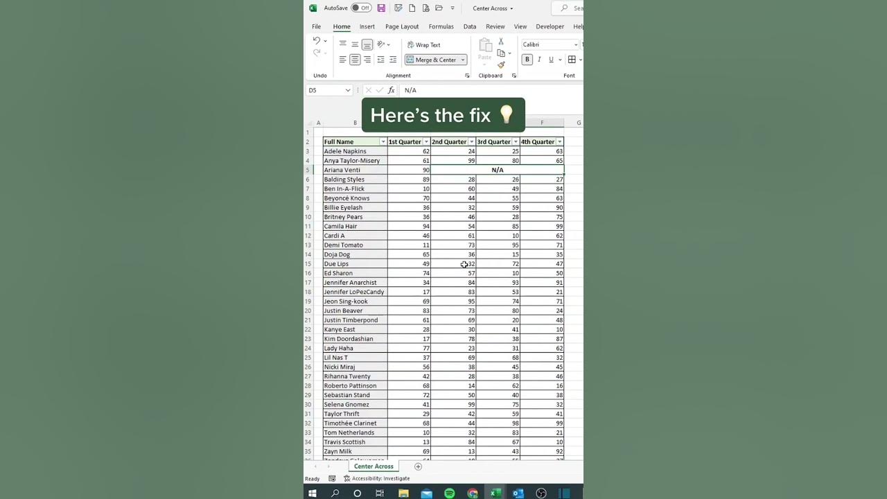 Merge Cells in Proper Way | Advance Excel Formula | MyExcelGeeks - YouTube