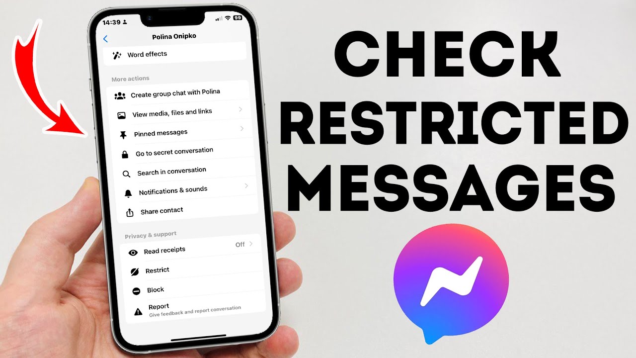 How To Check Restricted Messages on Messenger - Full Guide - YouTube