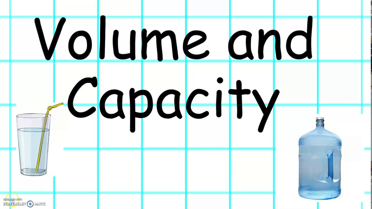 Volume And Capacity Year 1 YouTube Volume And Capacity Year 1 YouTube