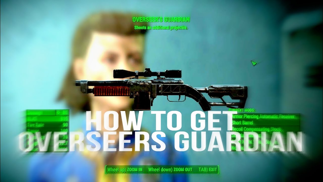 Fallout 4 - How to Get The Overseers Guardian - YouTube