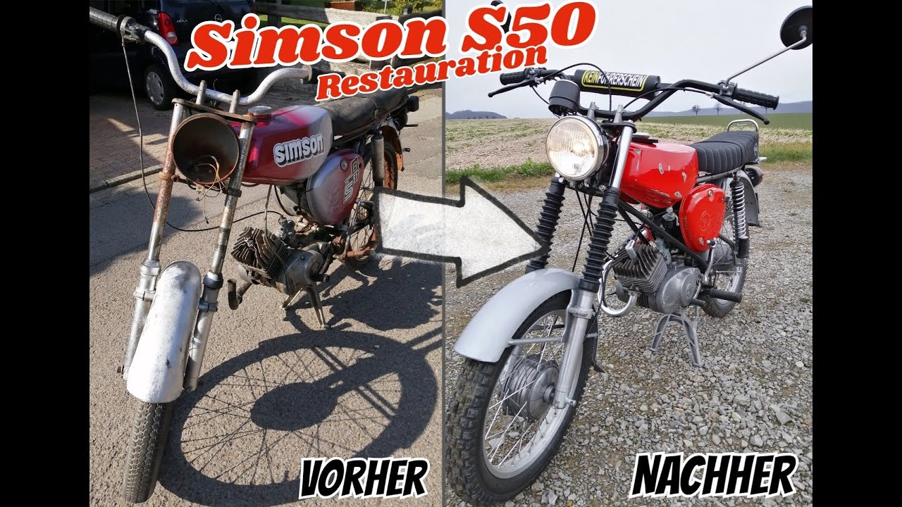 Simson S50 Enduro Aufbau - Restauration 🤯🔩🔧 | Jelrik Asche - YouTube