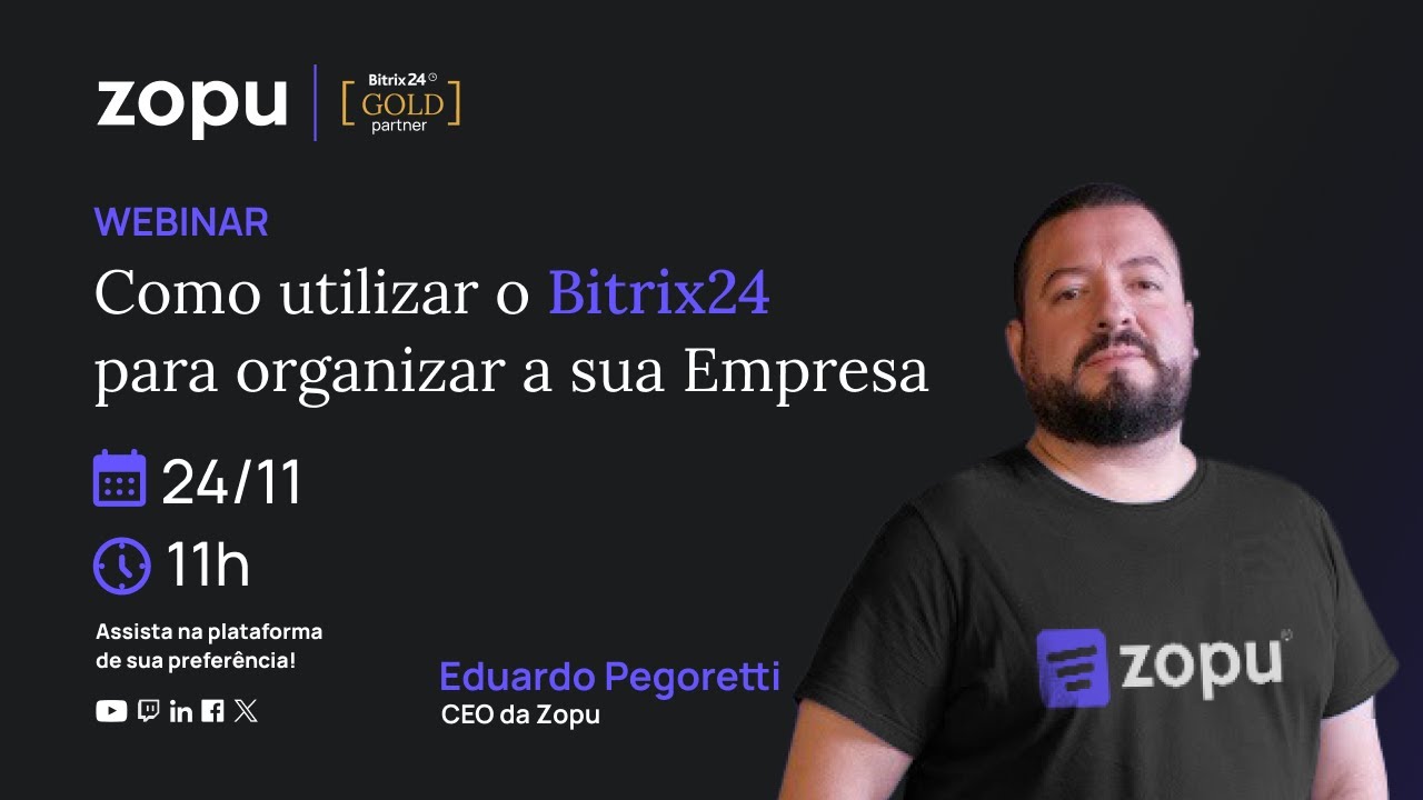 Como utilizar o #Bitrix24 para organizar a sua Empresa em 2024 #CRM # ...