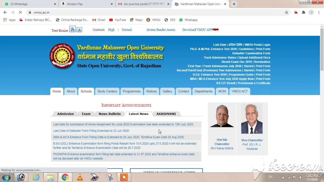 VMOU Revaluation Result (Vardhman Mahaveer Open University) | VMOU ...