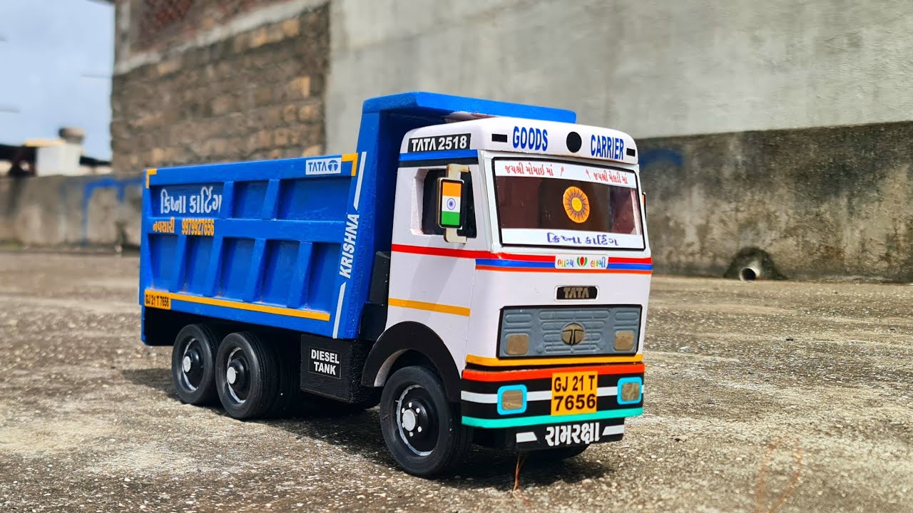 Toys Review | Tata 2518 Tipper | Truck Toys Model - YouTube