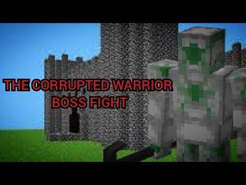 Minecraft The Corrupted Warrior Boss Fight ( Bedrock Addon ) - YouTube