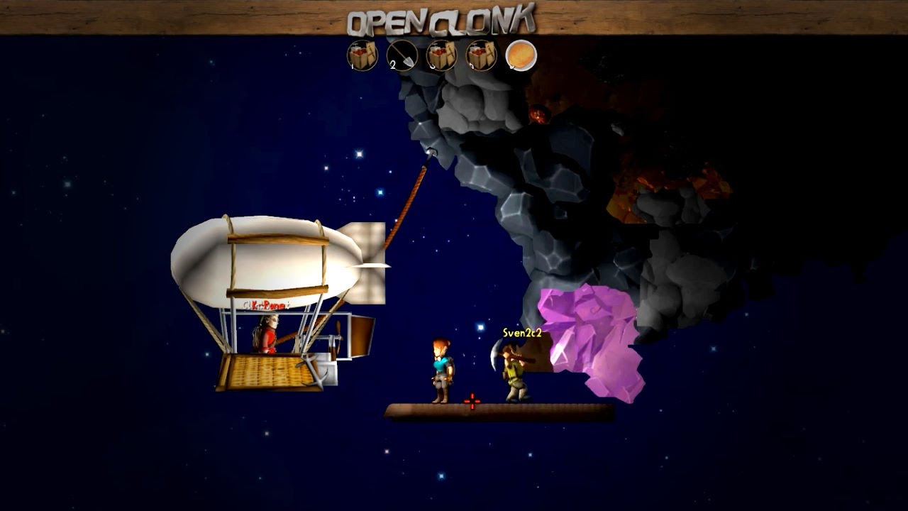 OpenClonk 7.0alpha - Gem Grabbers Gameplay (Deutsch/German) - YouTube