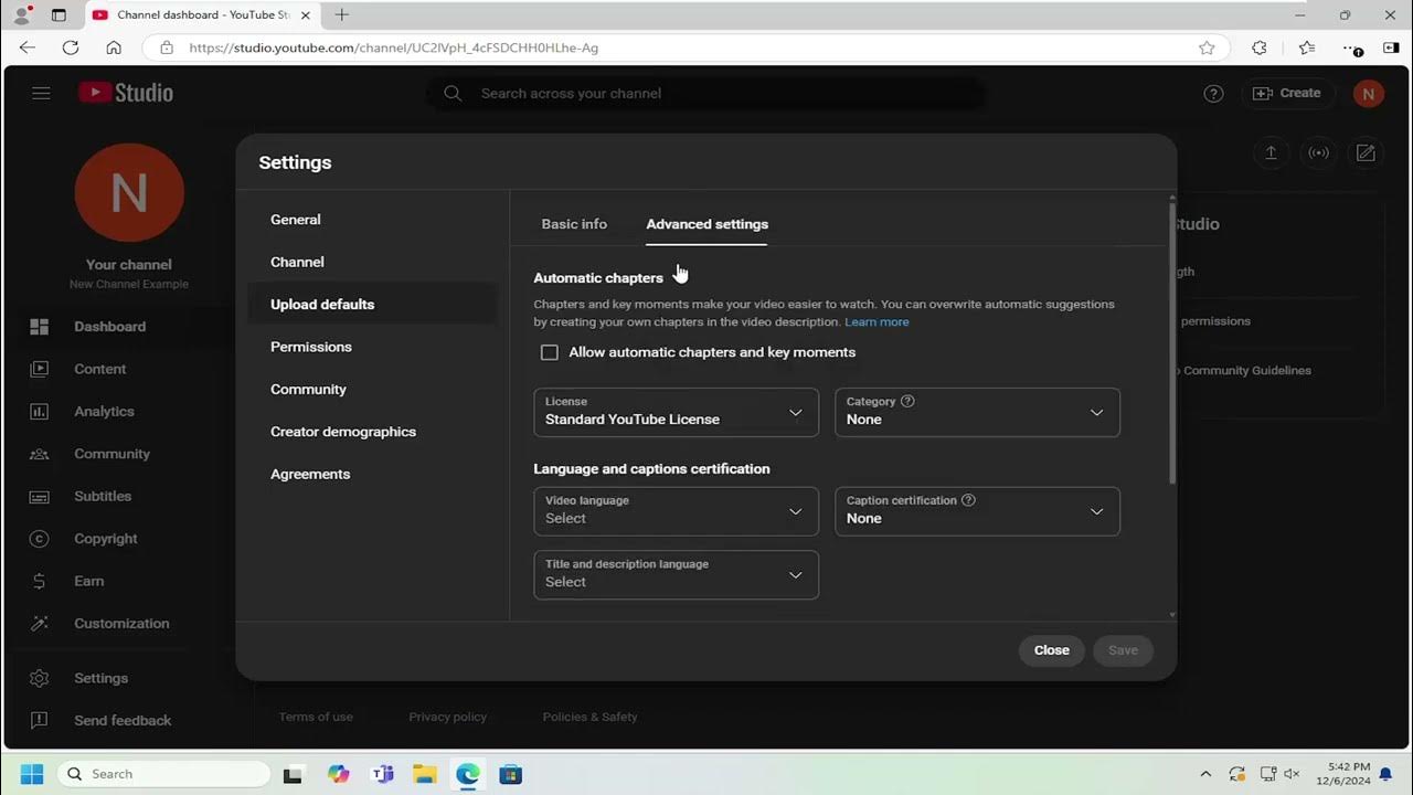 How To Change Default Upload Settings On YouTube [Tutorial] - YouTube