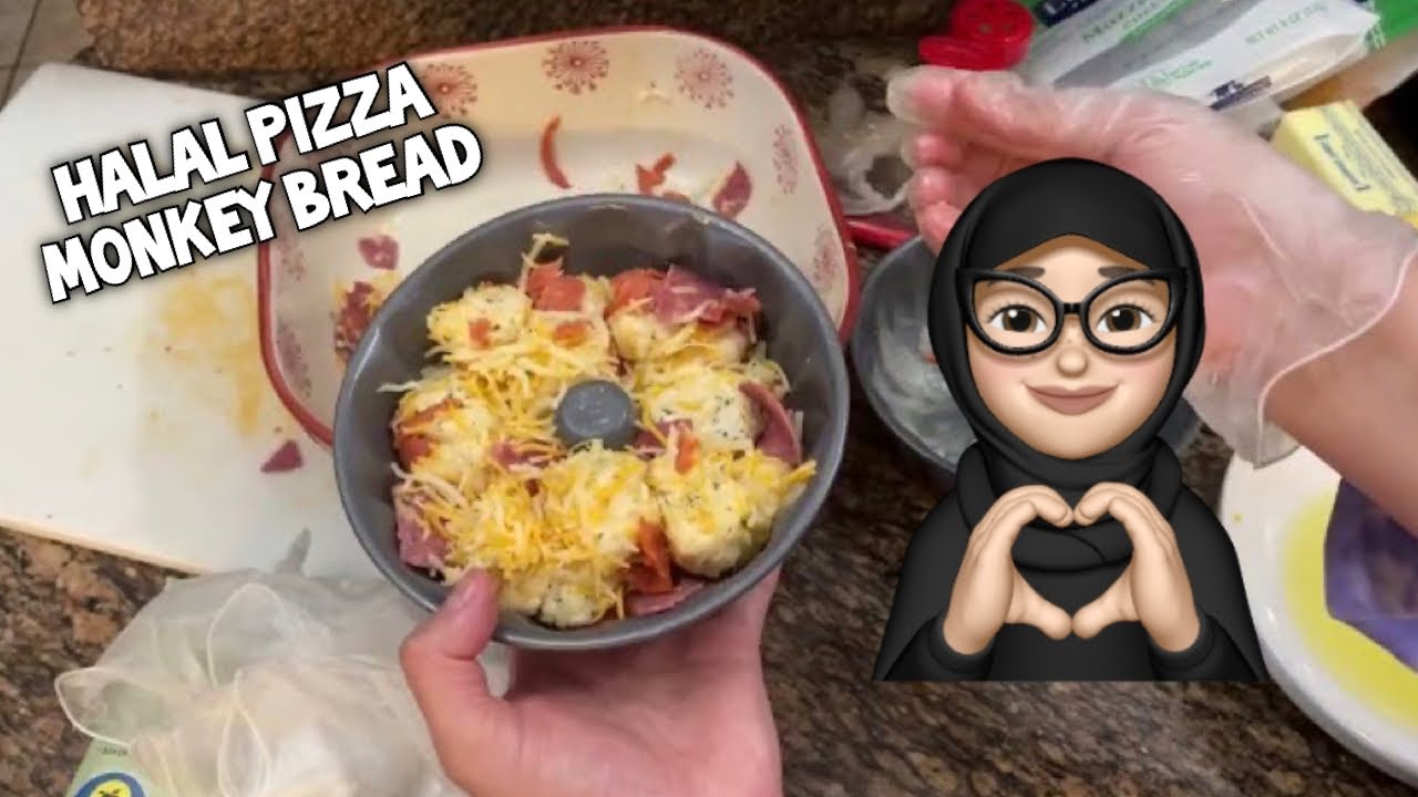 Making some Halal pizza monkey bread 🍕 - YouTube