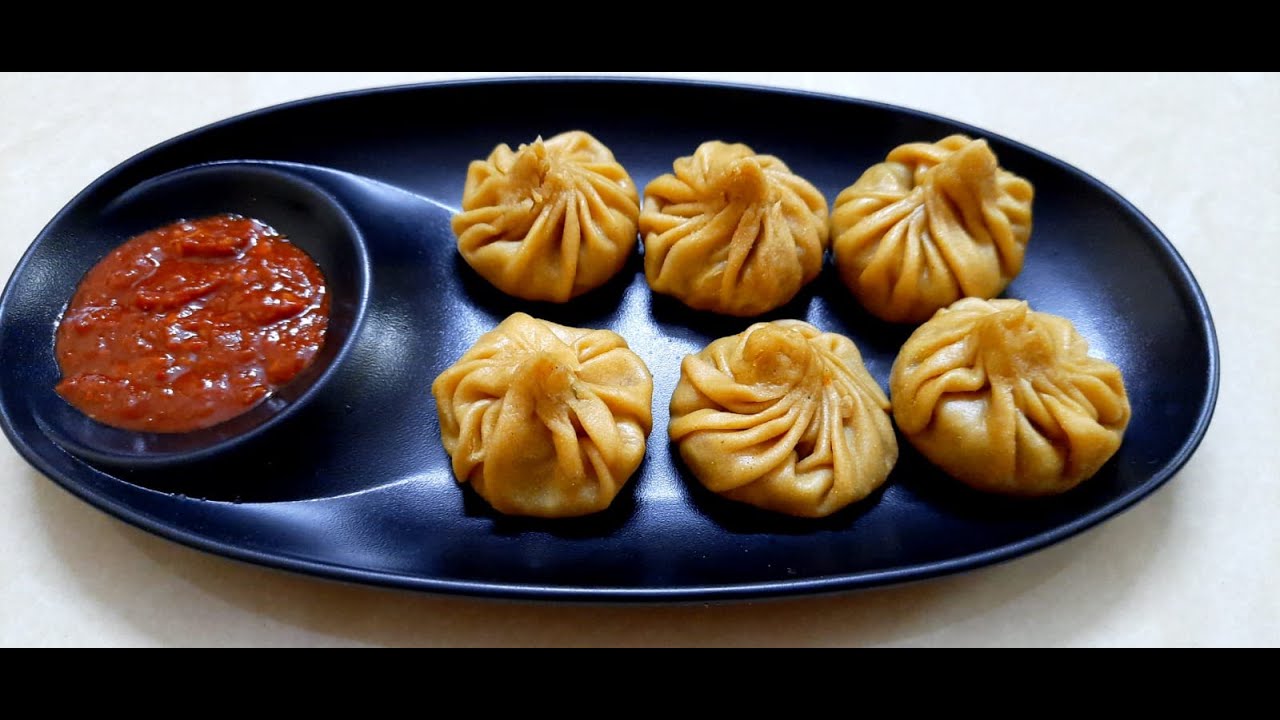 Wheat momos | Veg wheat momos recipe | No maida - YouTube