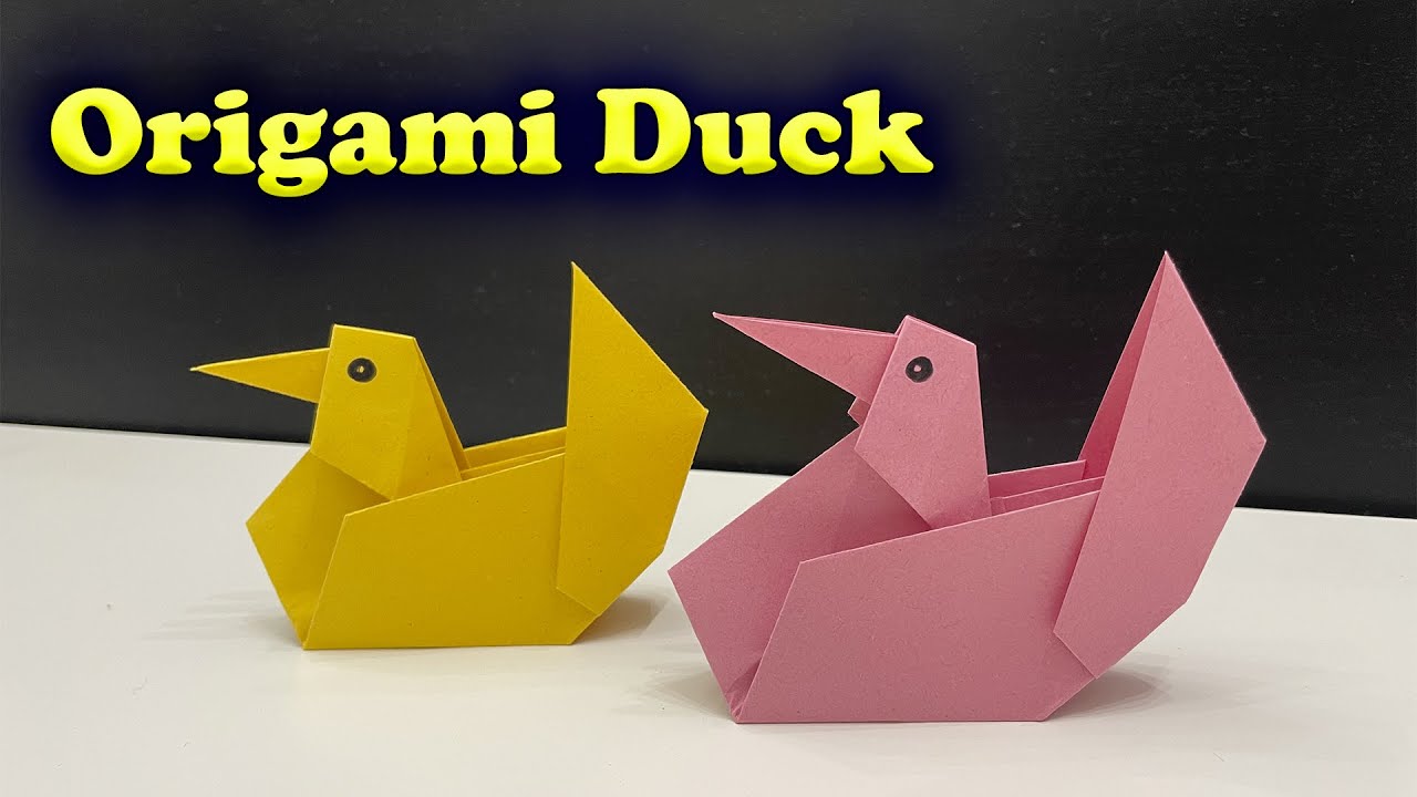 How to Make an Origami Duck - DIY Paper Duck Easy - YouTube