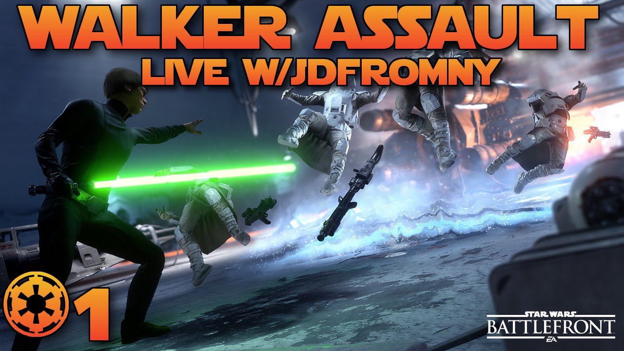Star Wars Battlefront "WALKER ASSAULT" Multiplayer Gameplay Live #1 ...