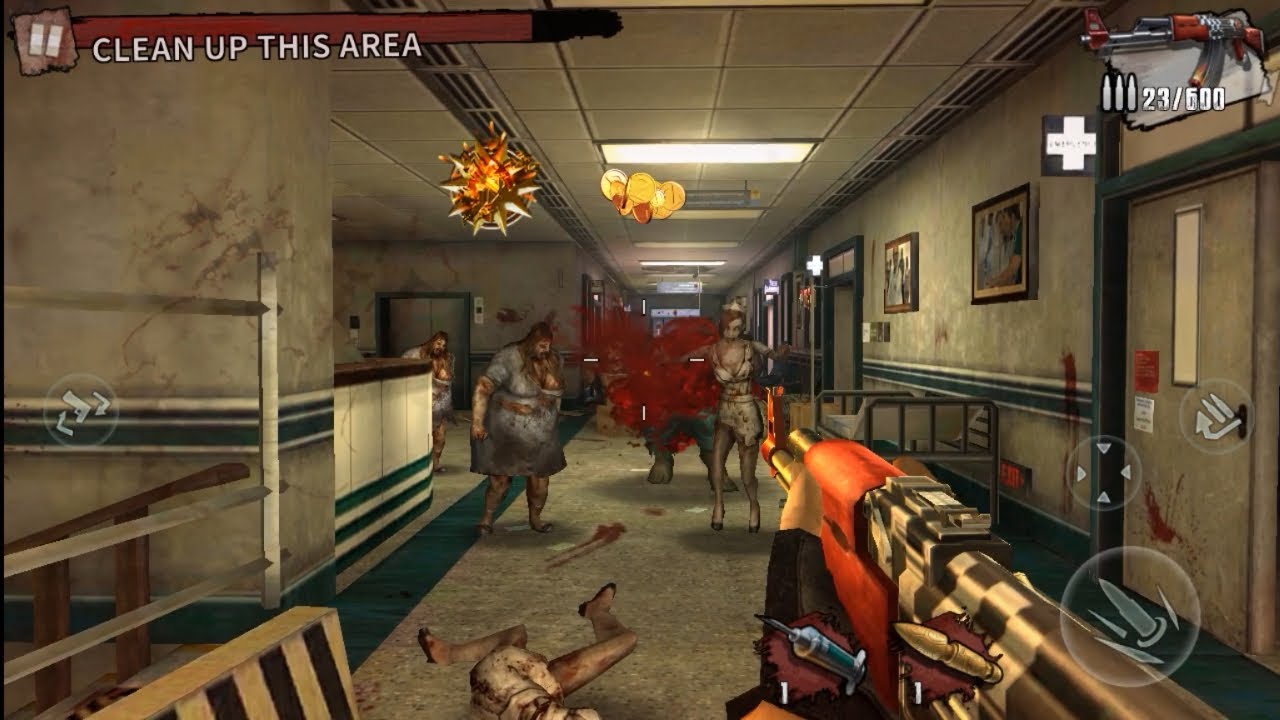ZF3D || Zombie Frontier 3D || Killing Zombie In Hospital#Woodbury Map# ...
