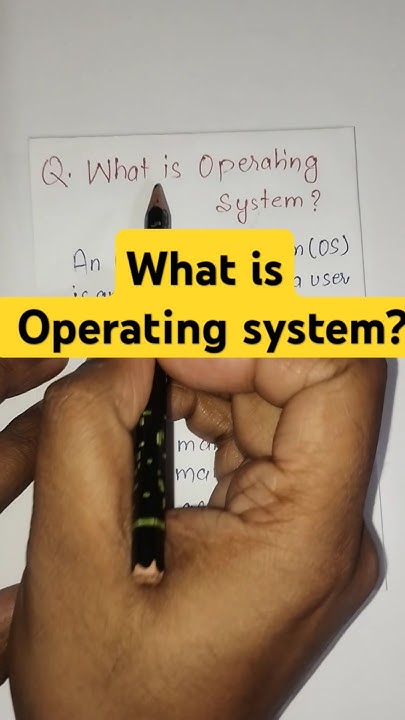 What is an Operating System? Short Definition for Beginners #OperatingSystem #shorts - YouTube
