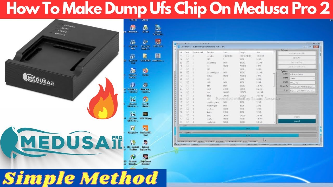 How To Make Dump ufs Chip On Medusa Pro 2 | Ufs Chip Ko Dump Kaise Kare ...