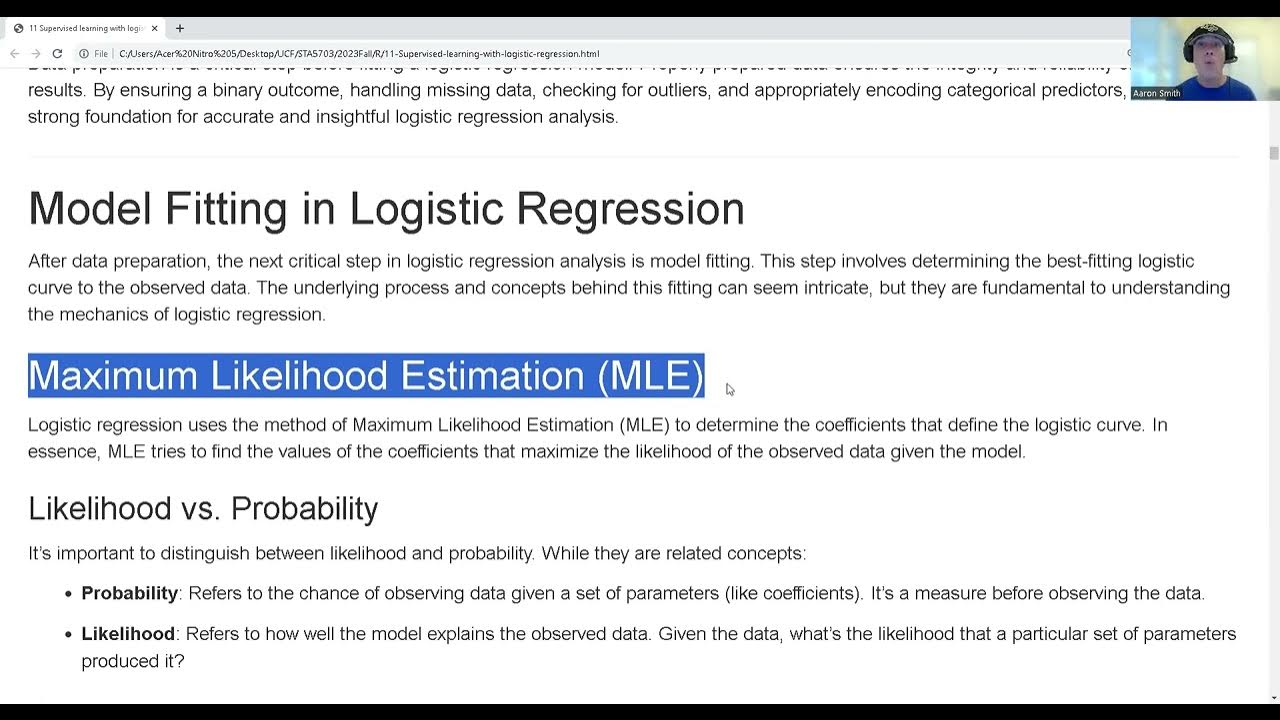 11 Supervised learning with logistic regression - YouTube