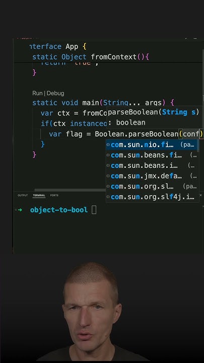 Pattern Matching For Instanceof From Object To Boolean Java Shorts Coding Airhacks Youtube