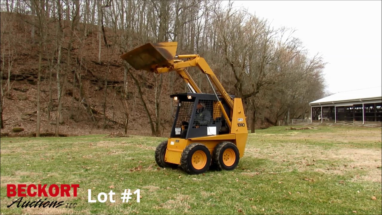 Lot # 1 Case 1840 Uni-Loader Skid Steer - Ends 03/06/19 - YouTube
