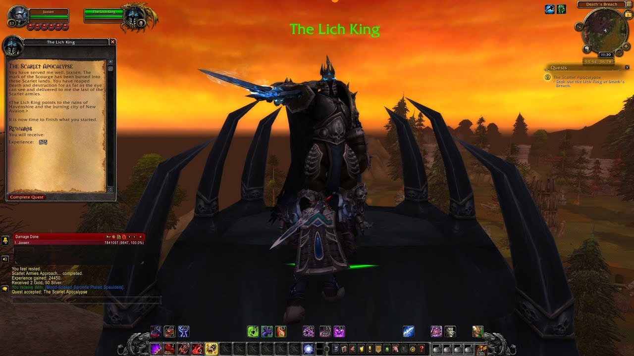 WoW - Full Death Knight Storyline - YouTube