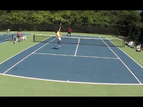 Andrei playing an exceptional tennis match vs a seed at an ITA ...
