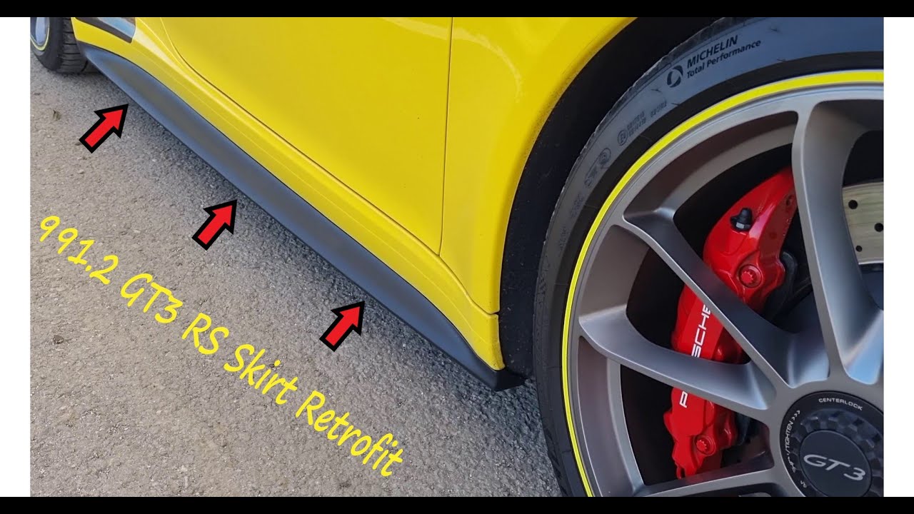 991.1 Side Skirt/Sill Extension Upgrade to GT3 RS 991.2 - YouTube