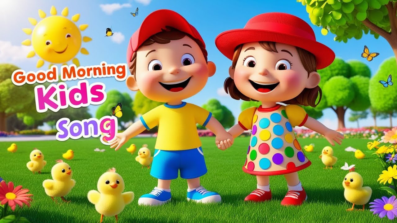 “Good Morning For Kids 🌞 | Happy Morning Rhyme for kids | Shining ...