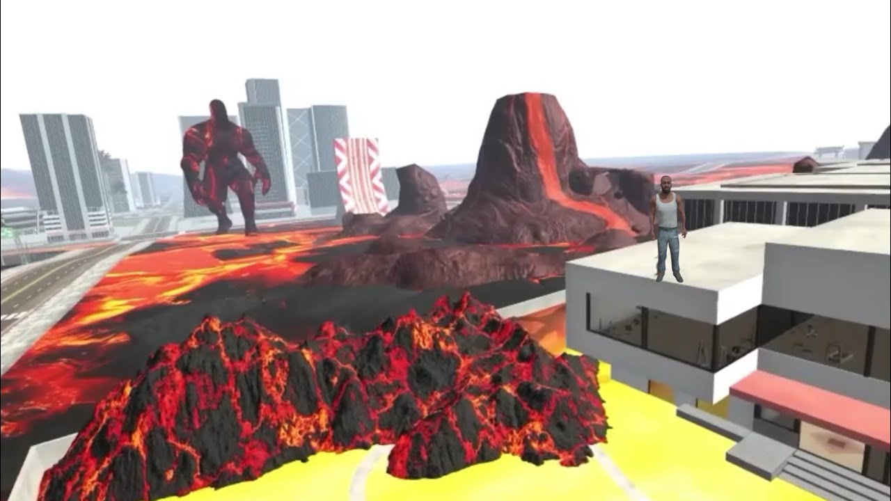 😨Franklin Survive Lava Flood in Indian bike driving 3D - YouTube