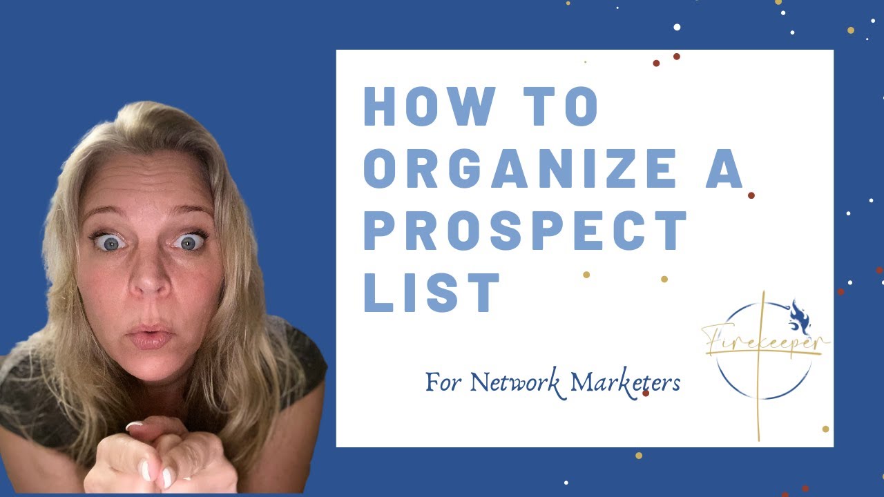 How to organize a prospect list - YouTube