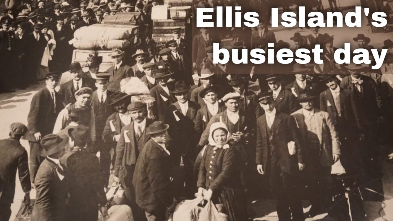 17th April 1907: Ellis Island in New York Harbor has its busiest day ...
